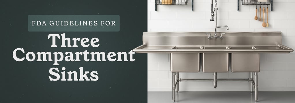 FDA 3-Compartment Sink Guidelines: Wash, Rinse, Sanitize