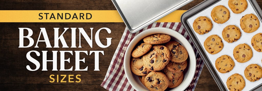 Baking Sheet Sizes - Cookie Sheet Sizes Chart