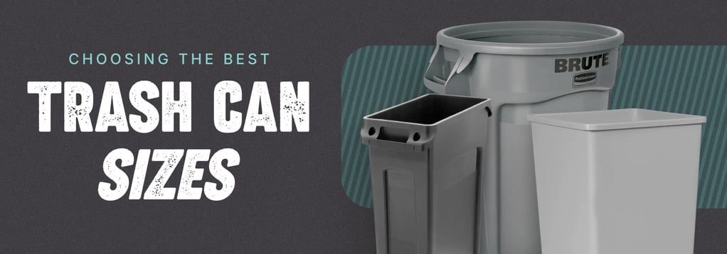 Commercial Trash Can Sizes - Chart & Dimensions Guide