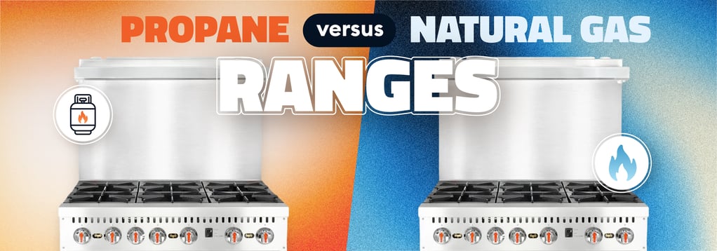 Propane vs. Natural Gas Commercial Ranges: What’s the Difference?