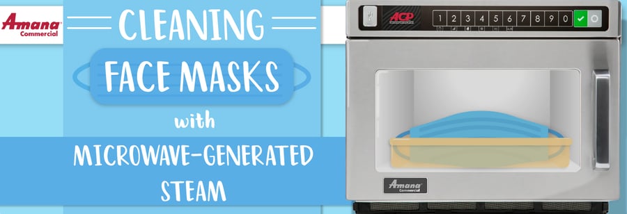Microwave-generated Steam with Amana Sanitation Kits
